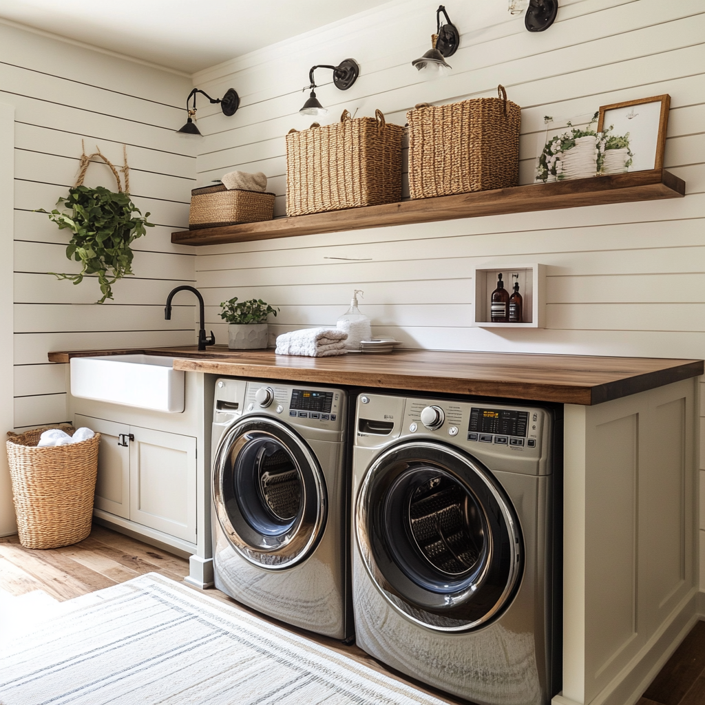 Modern Farmhouse Laundry Rooms: Where Rustic Meets Refined – Visionary ...